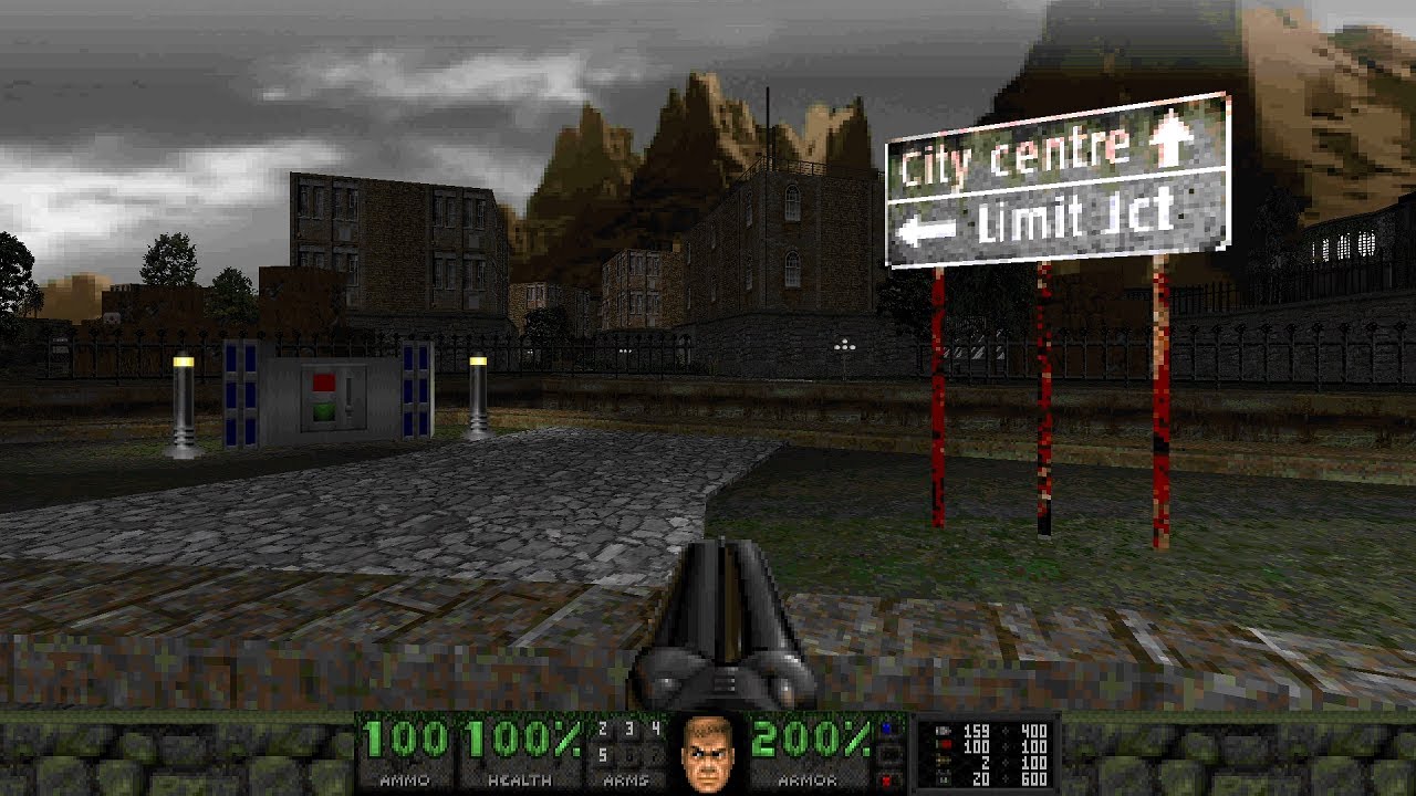 Doom 2 - Lost Civilization (Map 12: Suburb) UV-Max (WAD Author: Jaska ...