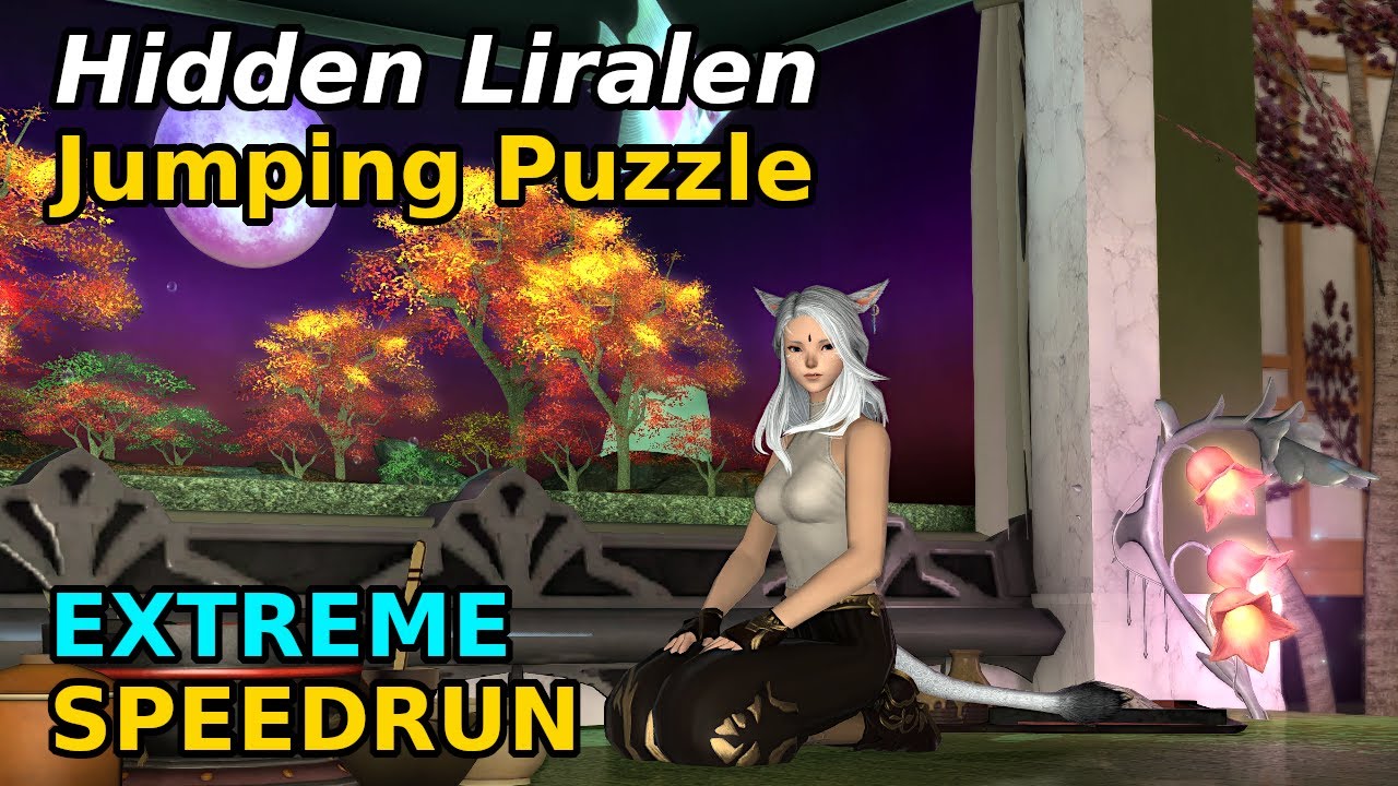 FFXIV - "Hidden Liralen" Jumping Puzzle Speedrun - YouTube