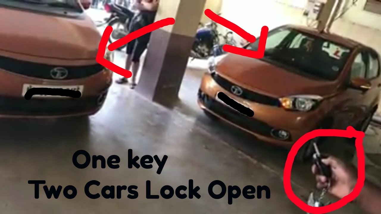 Tata Tiago Remote Problem |One Key Two Cars Lock Opens - YouTube