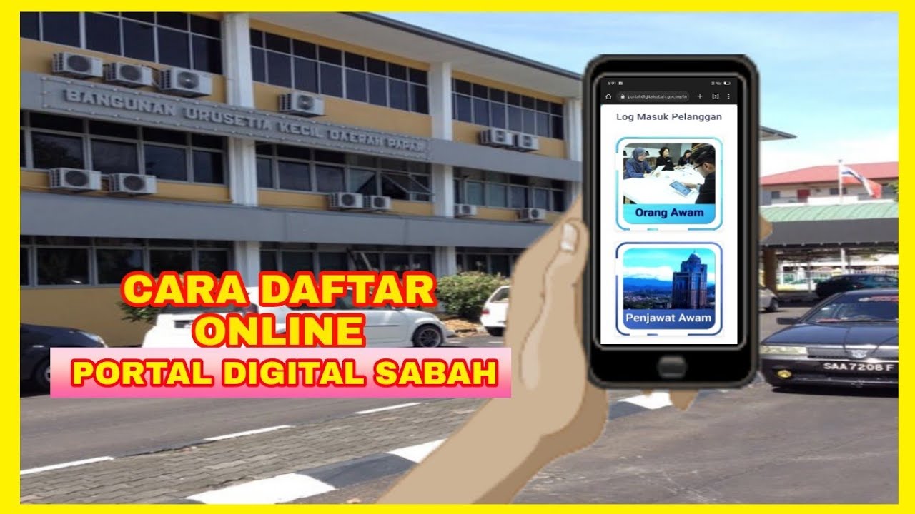 CARA DAFTAR PORTAL DIGITAL SABAH PERTAMA KALI - YouTube