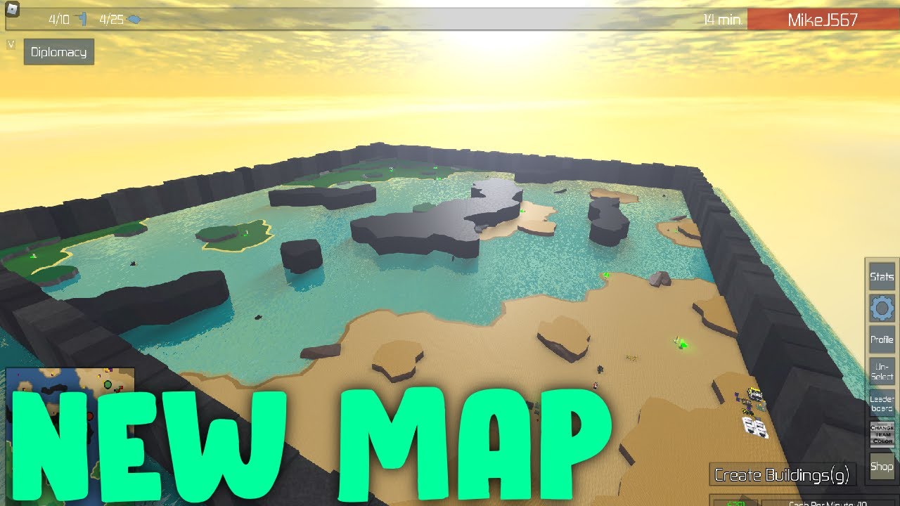 New Desert Vs Grass 4 Map! | The Conquerors 3 Roblox Live Streams ...