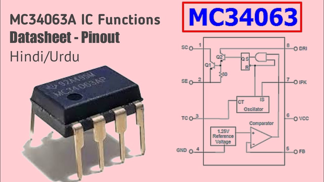 MC34063A IC Functions in Hindi / Mc34063A Voltage Regulator IC / Dc to ...
