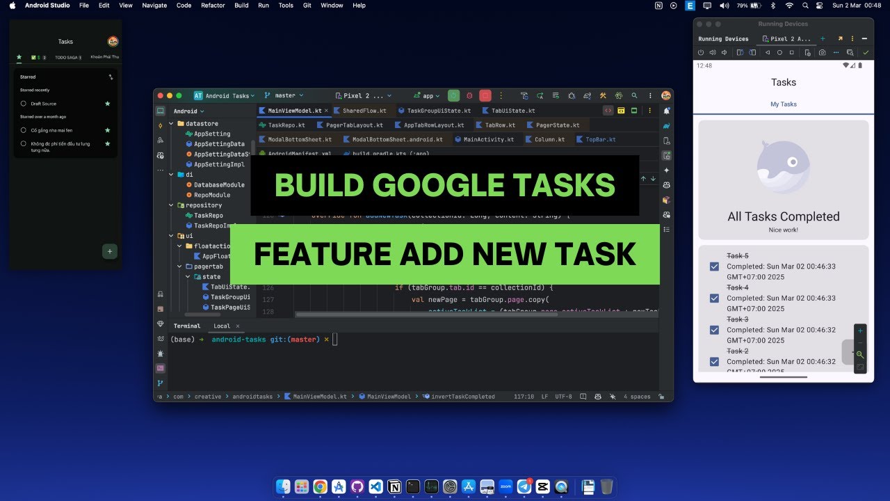 12. Tích Hợp Tính Năng Add New Task Với Room DAO SIÊU DỄ HIỂU - YouTube