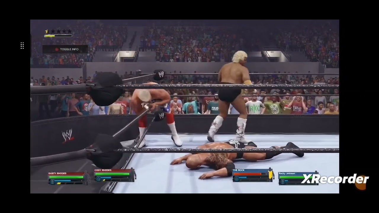 Cody Rhodes and Dusty Rhodes vs The Rock and Rocky Johnson - YouTube