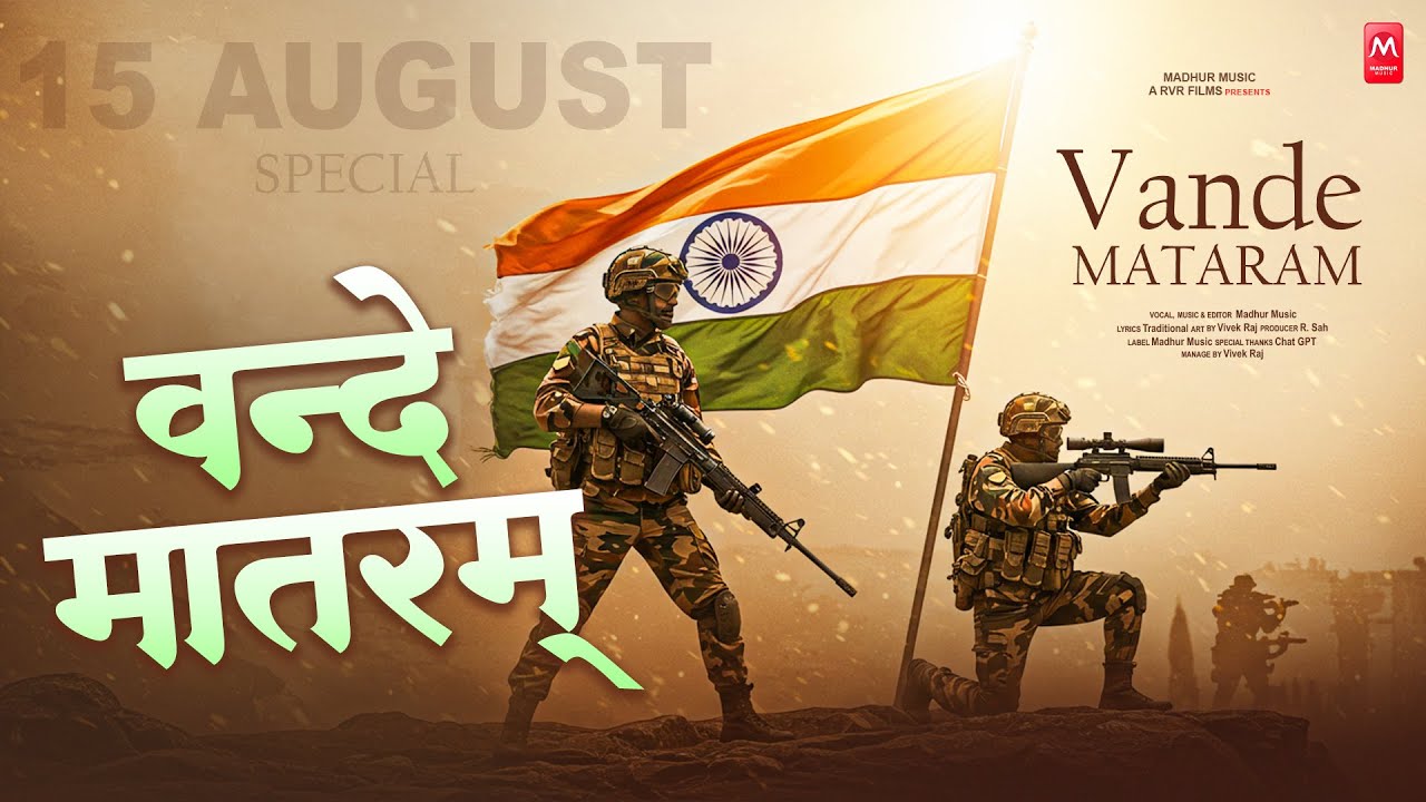 Vande Mataram - National Song | वन्दे मातरम | Desh Bhakti Song ...