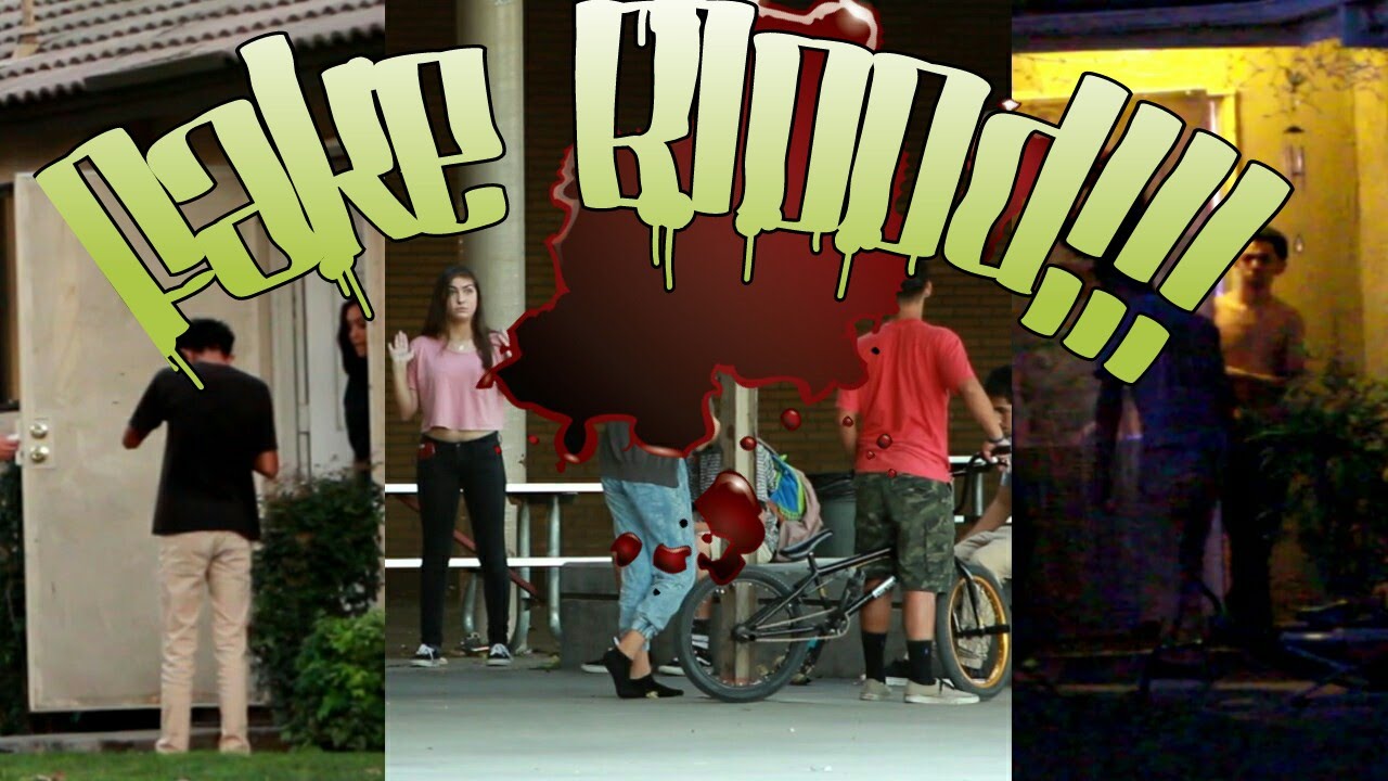 Fake Blood Prank (Part 1) - YouTube