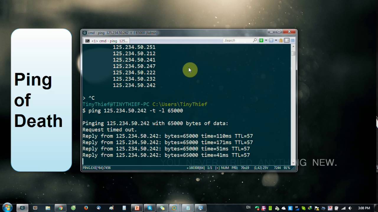 Ping of Death - YouTube
