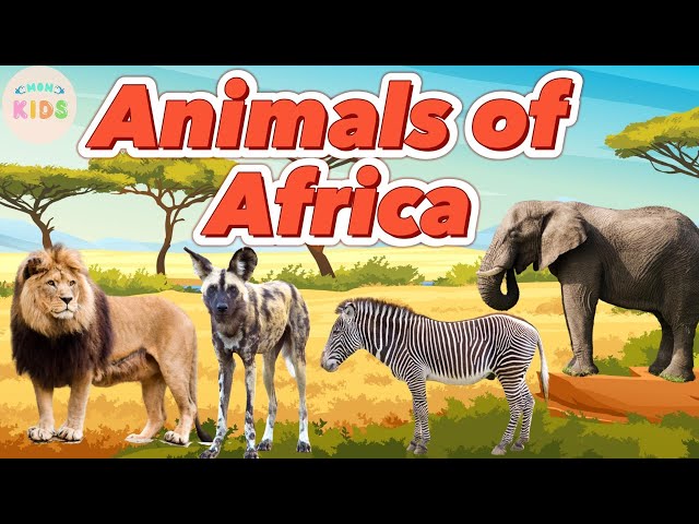 African Animals Names Matching Worksheet Savanna Animals | All Kids