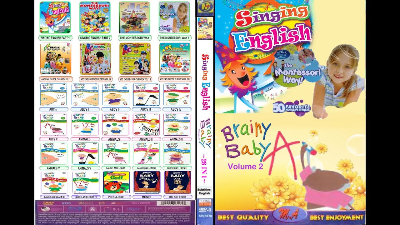 Singing English, SL & Play : The Montessori Way and Brainy Baby Vol.2 ...
