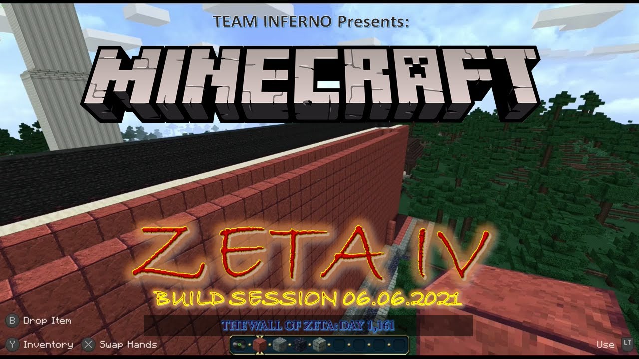 THE WALL OF ZETA [DAY 1,161]: Minecraft Zeta IV build session (‎06.06. ...