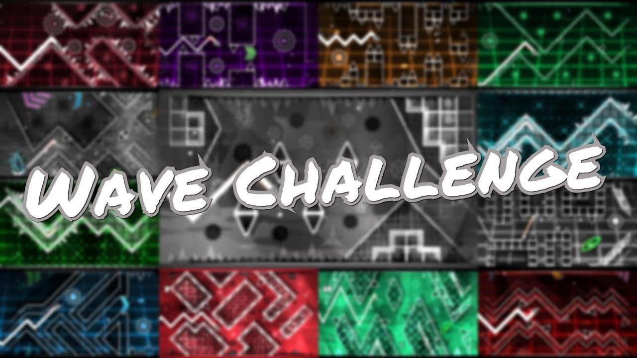 Geometry Dash wave challenge - YouTube