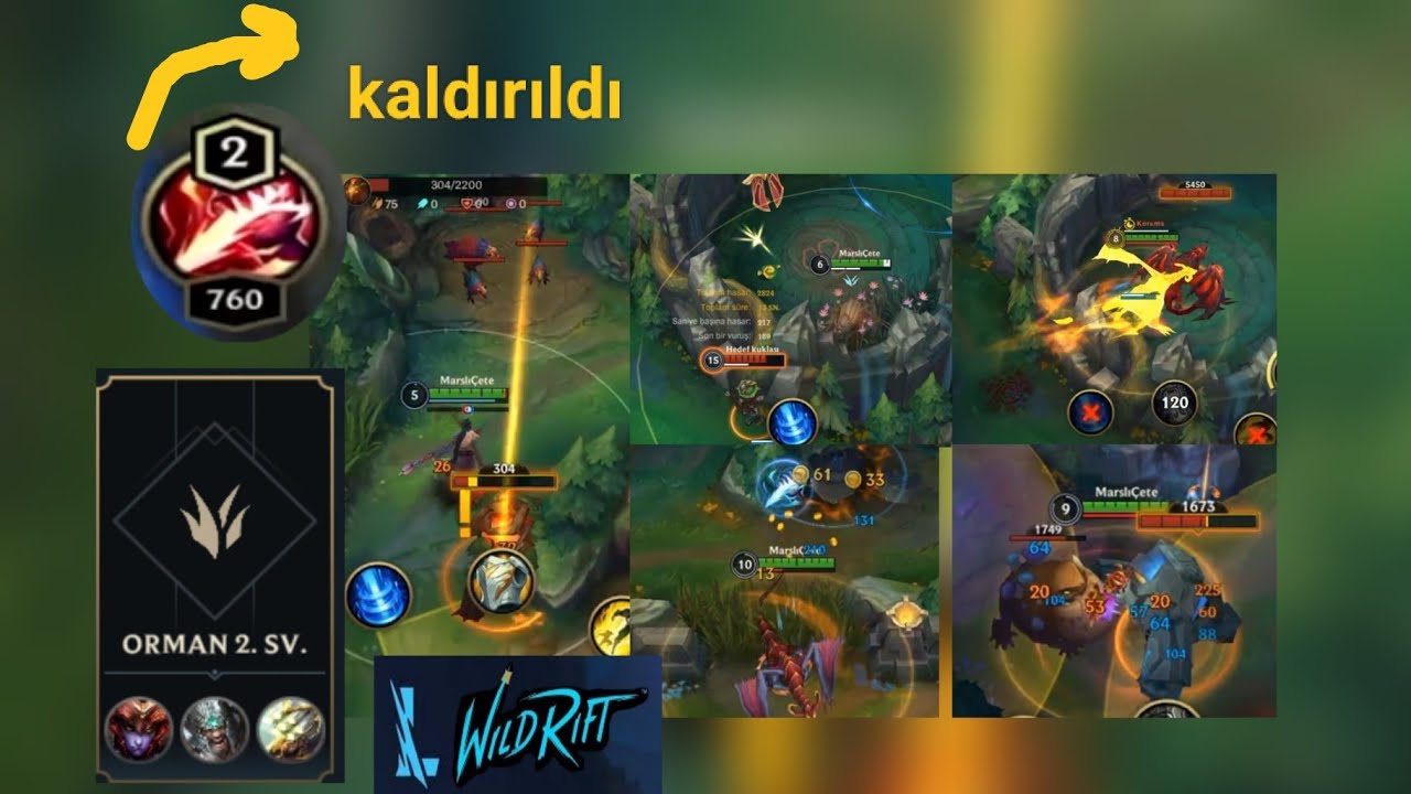 LoL Wild Rift ormancı öğretici sevilmeyen kırmızı çarp kalktı - YouTube