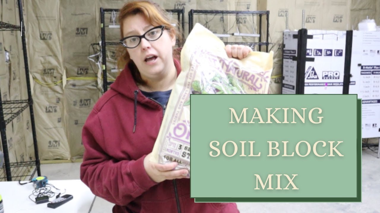 Soil Blocking Part One: How I Mix Soil Block Medium - YouTube