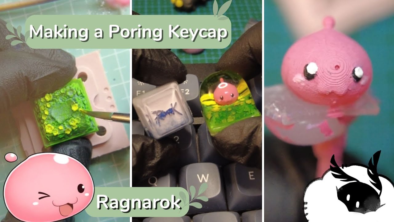 Making process of the cutest keycap! | Ragnarok Online | Poring ...