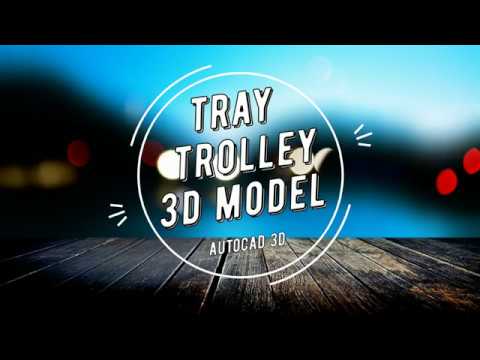 How to make tray trolley using Autocad - YouTube