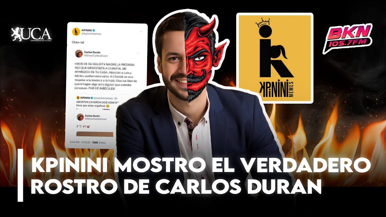 KPININI MOSTRO LA VERDADERA CARA DE CARLOS DURAN? - YouTube