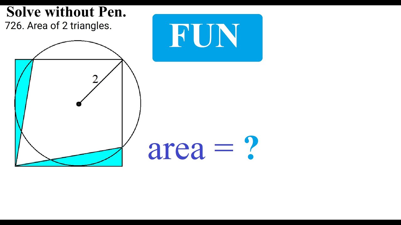 726. Area of 2 triangles. - YouTube