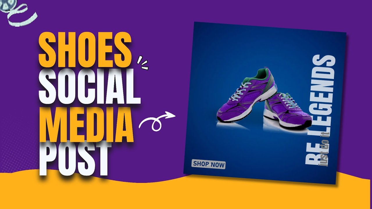 Social Media Shoe Product Poster Design In Canva || @aavishkaar1908 ...