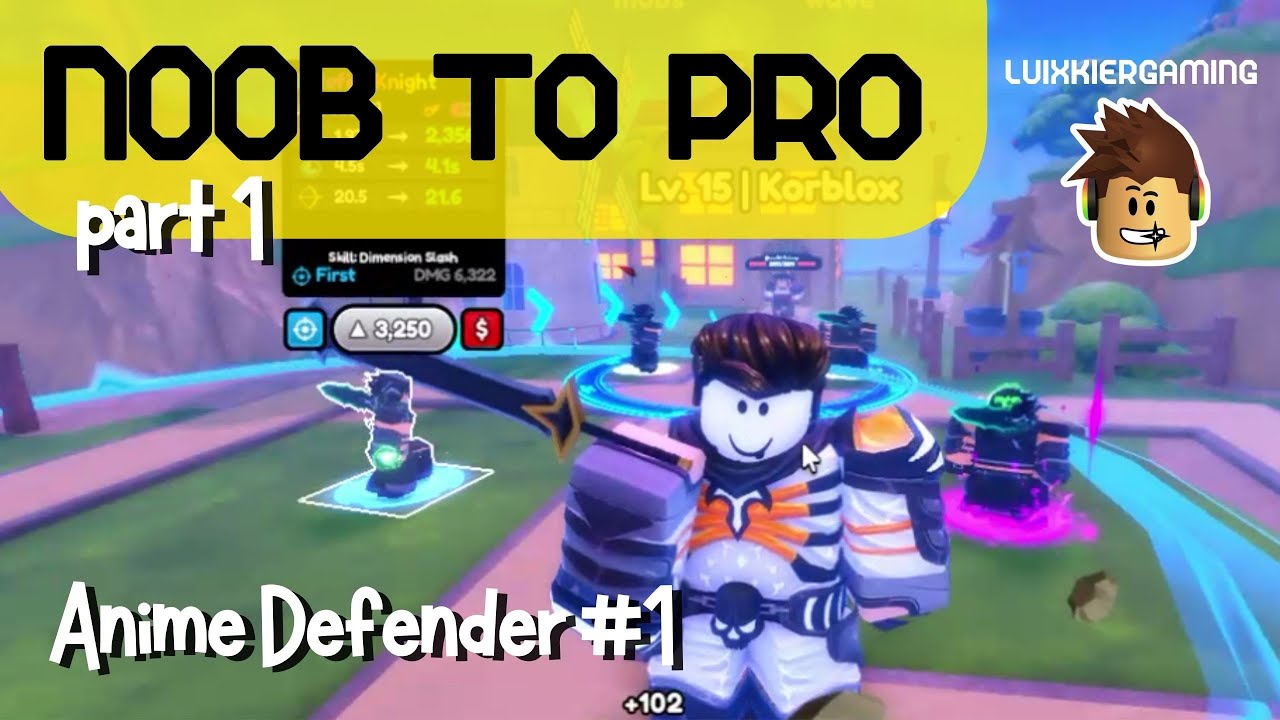 Roblox | Roblox Gaming | Roblox Anime Defender | NOOB TO PRO - YouTube