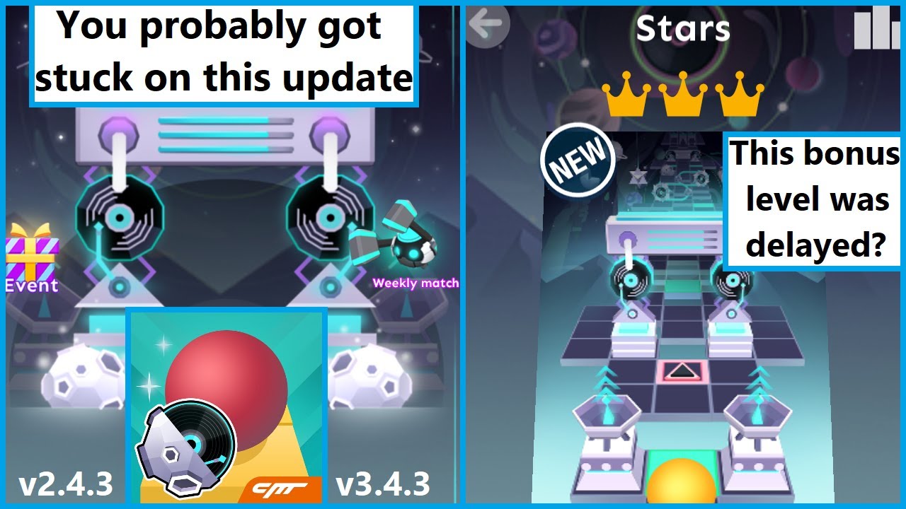 The First Delayed Level in RS: Stars (Bonus 33) | Rolling Sky v2.4.3 ...