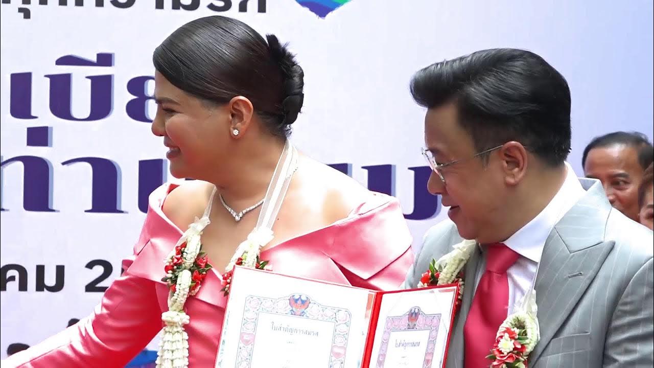[Live สด] ”ทักษิณ ชินวัตร“ ร่วมอวยพร “จักรภพ เพ็ญแข” จดทะเบียนสมรส ...