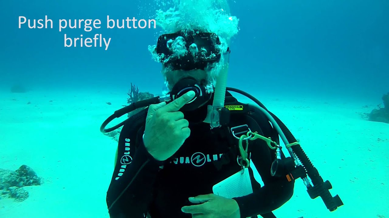 How to clear your regulator by using the purge method - YouTube