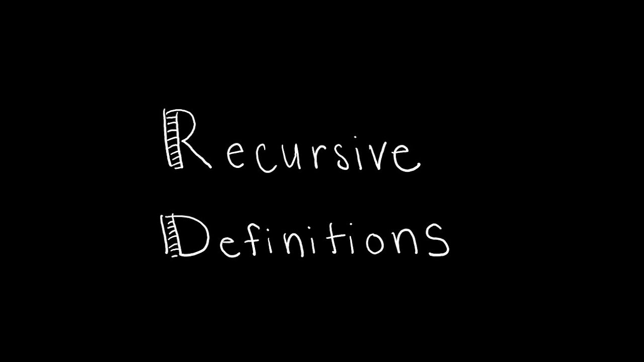 Discrete Math 5.3.1 Recursive Definitions - YouTube