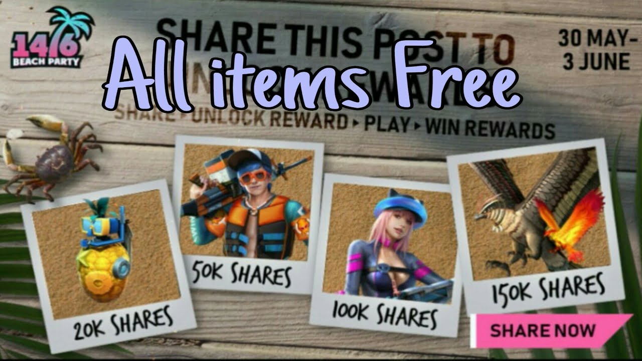 Free Fire all update and All items Free by pro gaming - YouTube