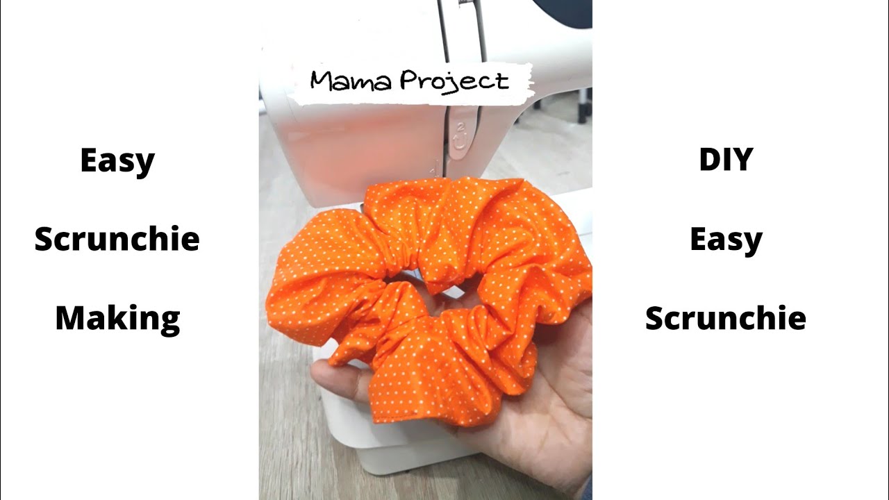 Easy scrunchie making | DIY easy scrunchie - YouTube