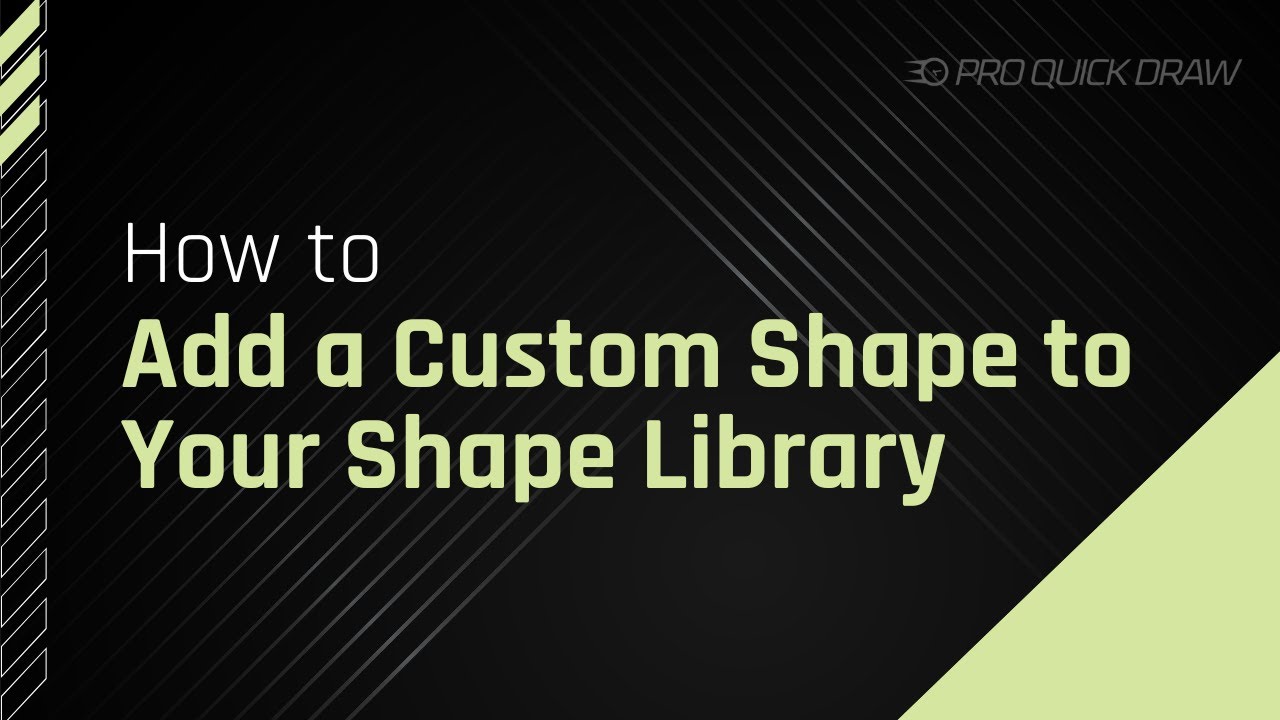 How to Add a Custom Shape to Your Shape Library - YouTube