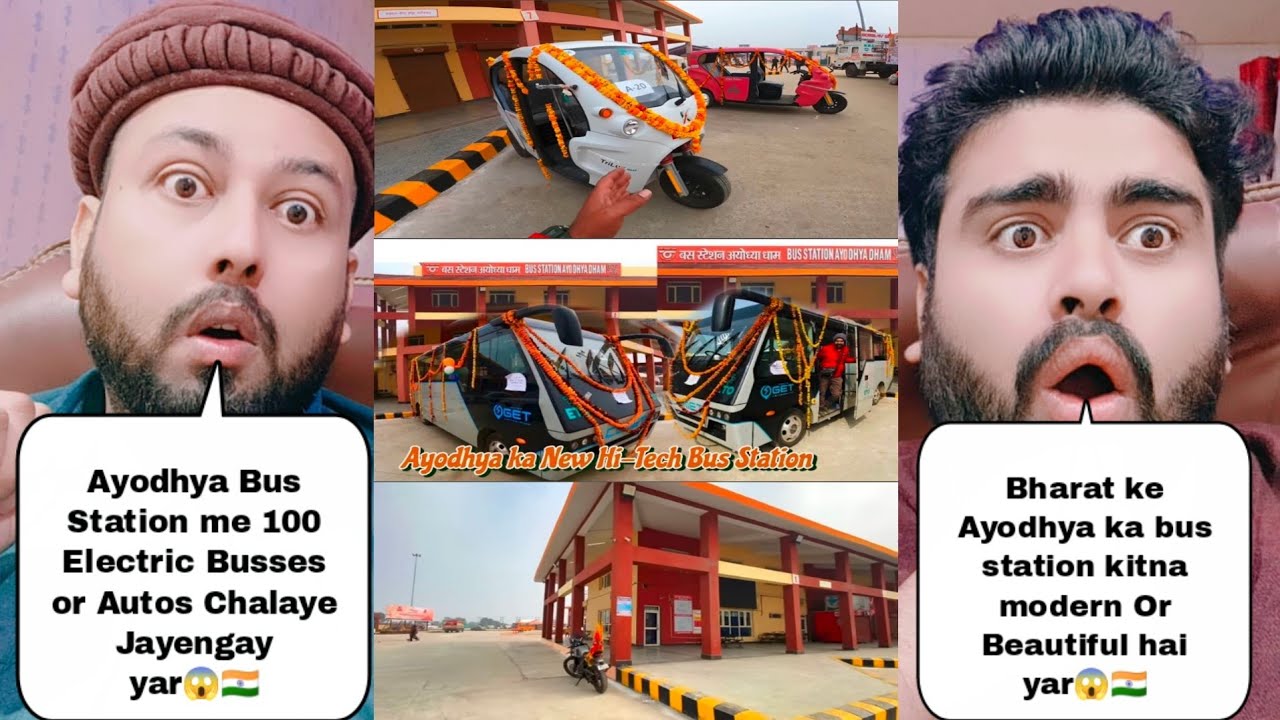 Ayodhya Bus Station Tour | 100 Electric Busses And EV Autos | Modern ...