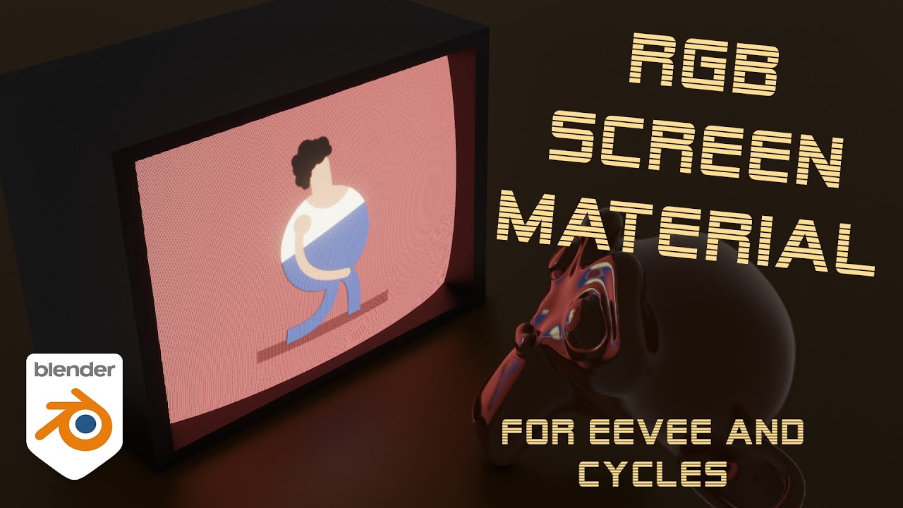 Blender RGB Screen Material Walkthrough - YouTube