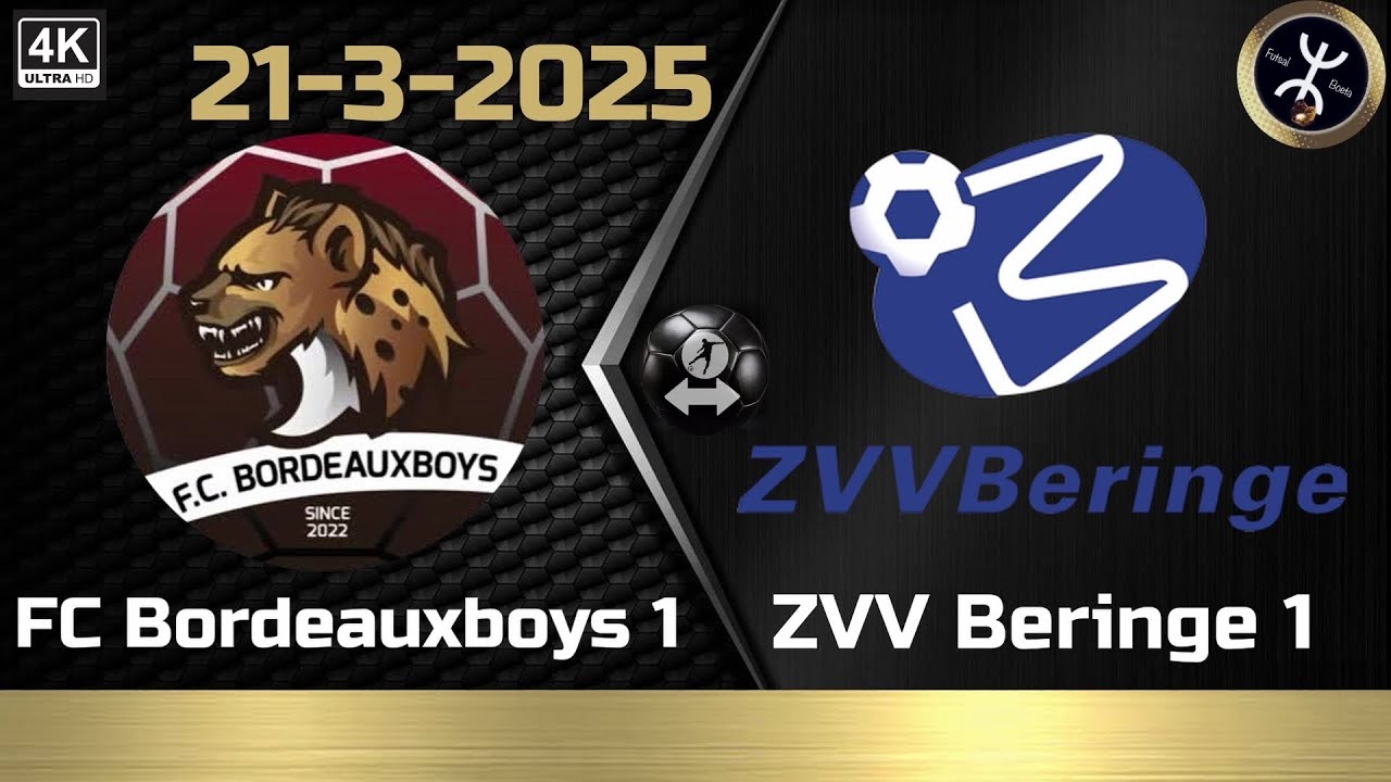 FC Bordeauxboys 1 - ZVV Beringe 1 (21-3-2025) - YouTube