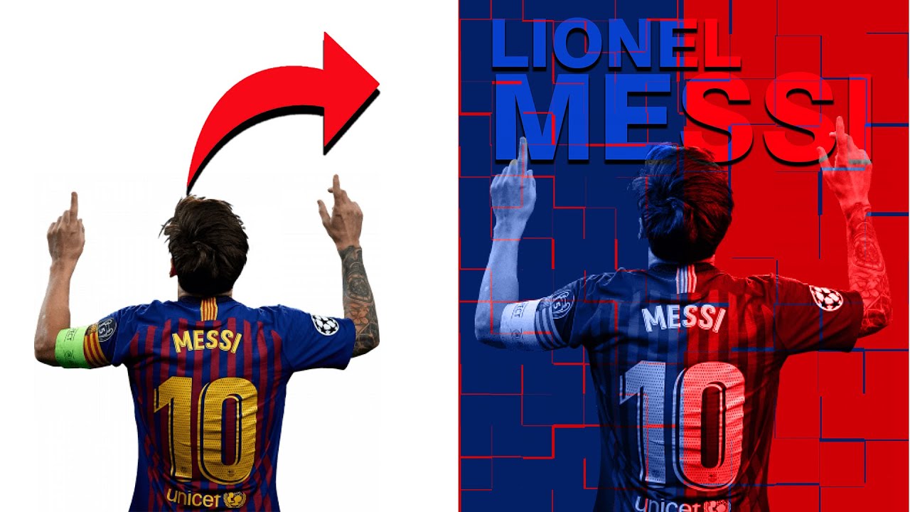 LIONEL MESSI photoshop Manipulation tutorial | football poster design ...
