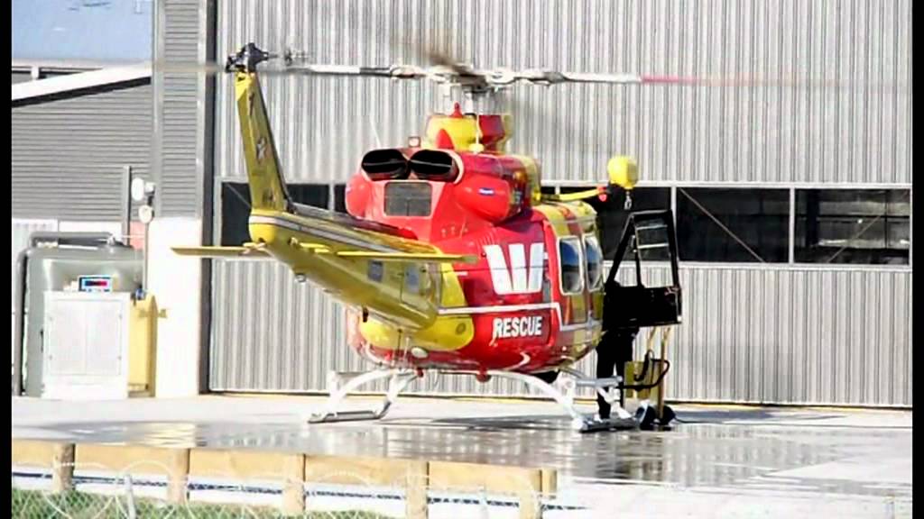 Newcastle WESTPAC RESCUE HELICOPTER - Westpac 1 departing base for ...