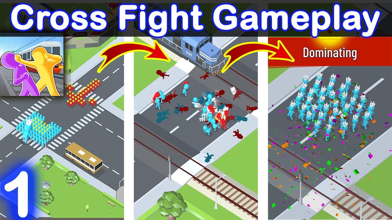 Cross Fight (Gang Clash) - Game-play | walk-through (IOS , Android ...