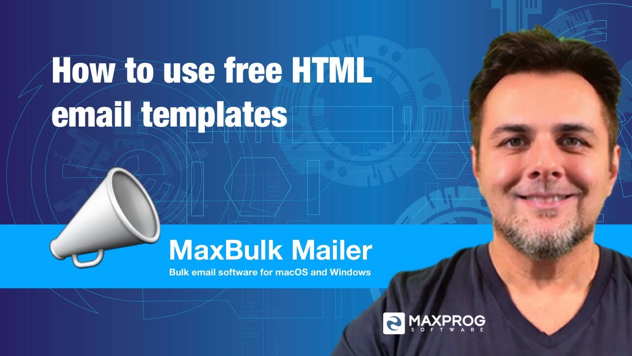 How to use free HTML email templates with MaxBulk Mailer - YouTube