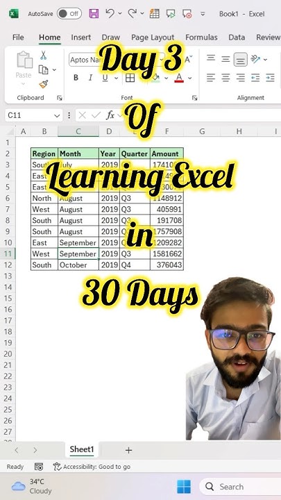 Day 3 | Excel Learning #exceltips #excel #shortvideo #exceltricks #shorts #exceltutorial # ...