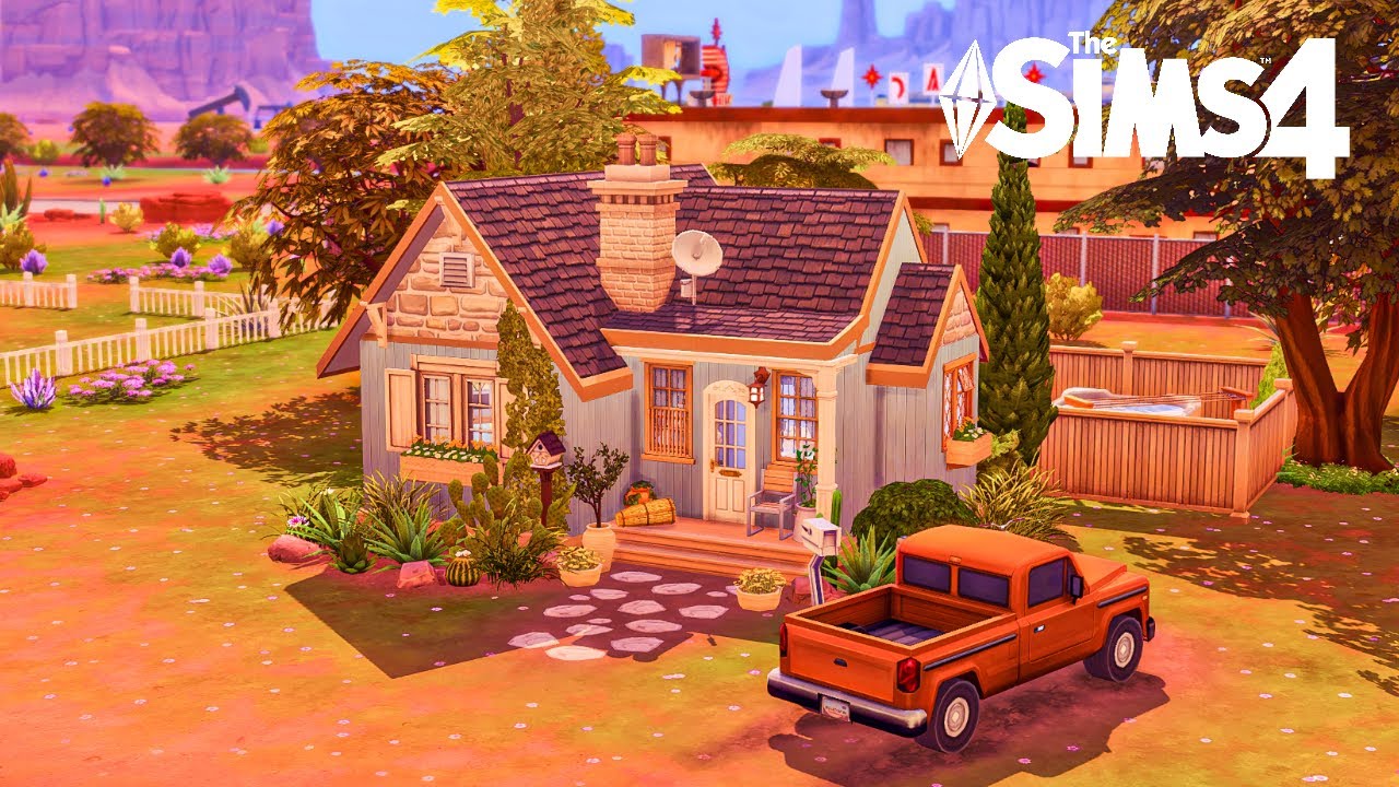 Tiny Strangerville House🌵 - Sims 4 Speed Build - YouTube