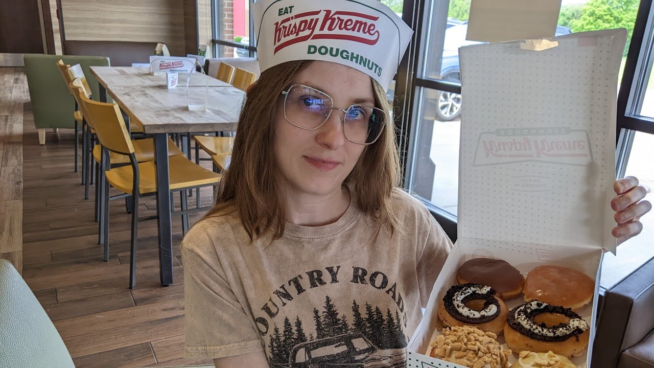 Krispy Kreme Dolly Parton Donuts Taste Test - YouTube