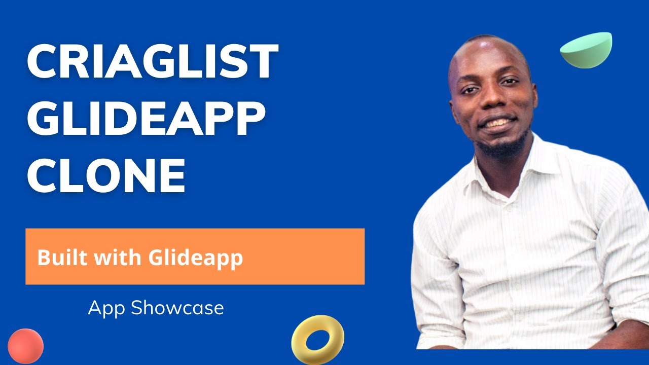 App showcase ( Craiglist clone build with glideapp ) - YouTube