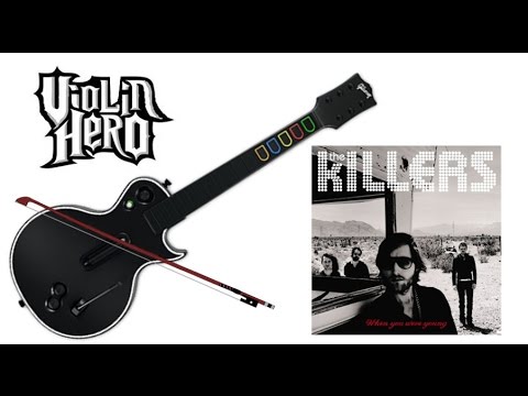 Playing Violin Hero - The Killers When You Were Young (Medium) - YouTube