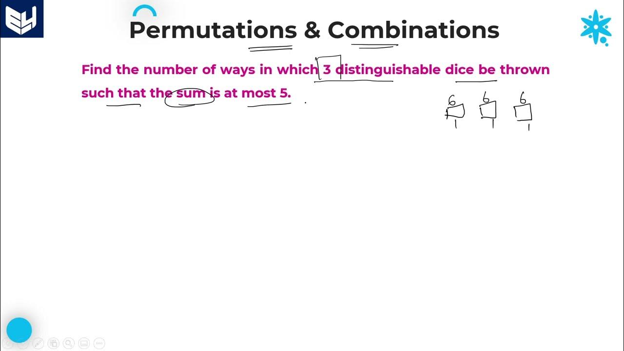 Permutations & Combinations | Dice sum & Boys and Girls arrangement ...