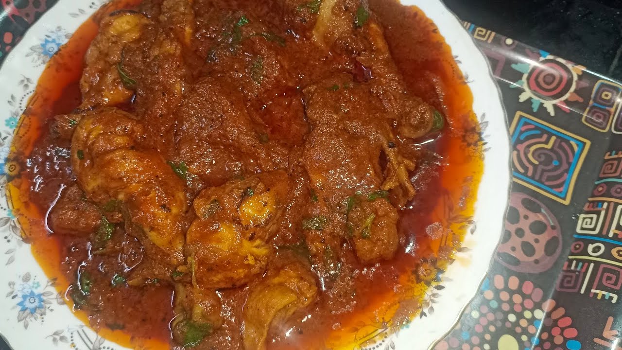 Chicken recipe|hyderabadi cook with syeda|how to make chicken gravy ...