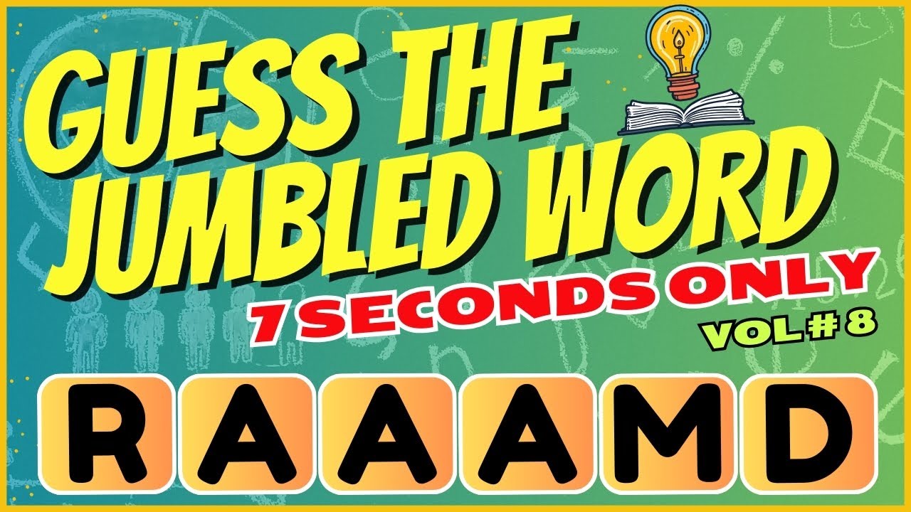 🤔Looks Easy But Can You Beat the 7-Second Jumbled Word Challenge ...