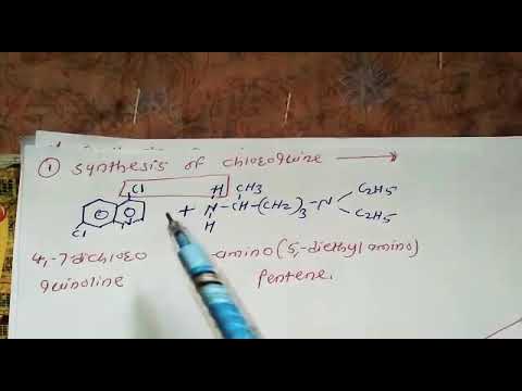 Synthesis of Chloroquine, Quinacrine & Hydroxychloroquine. - YouTube