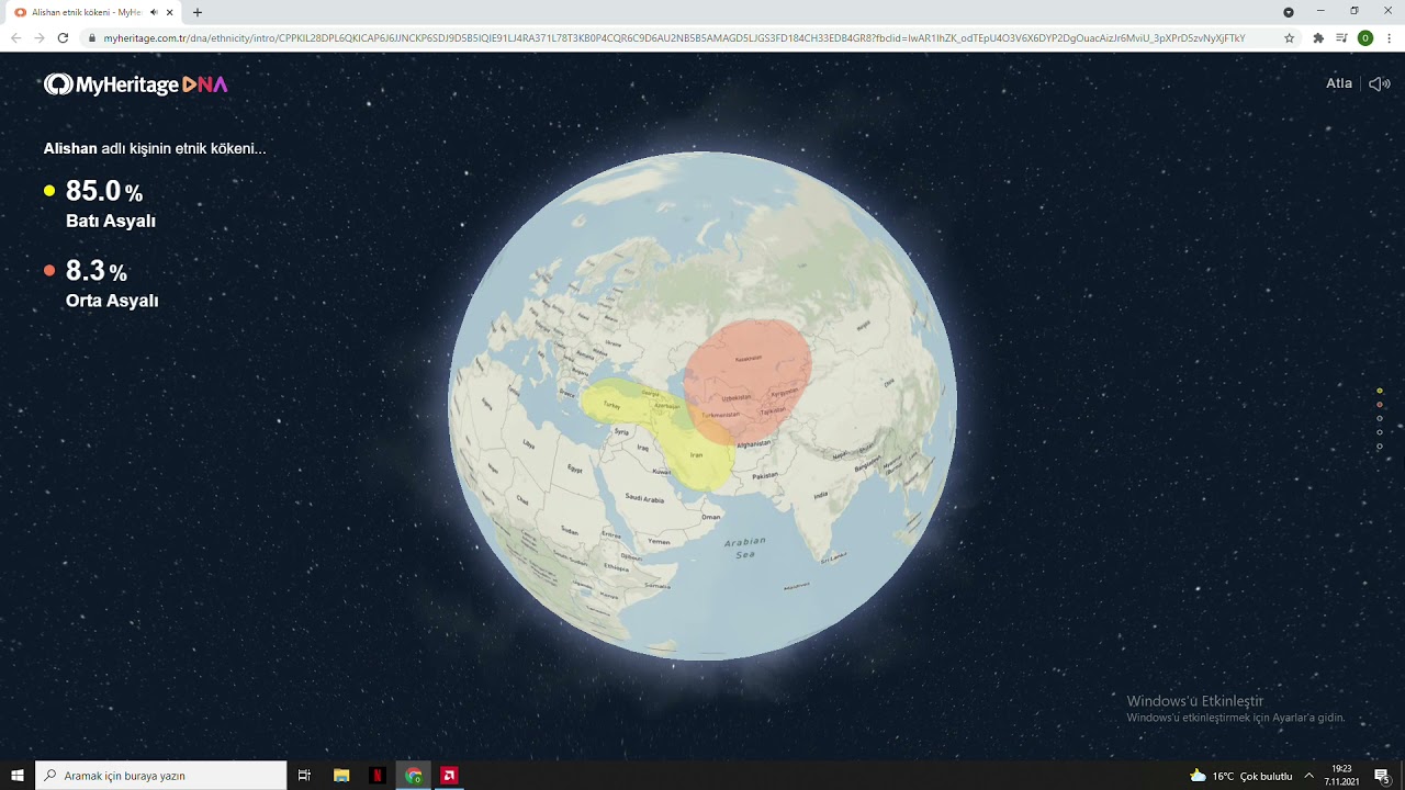 Myheritage Dna Result Azeri From Bakü 🇦🇿 - YouTube