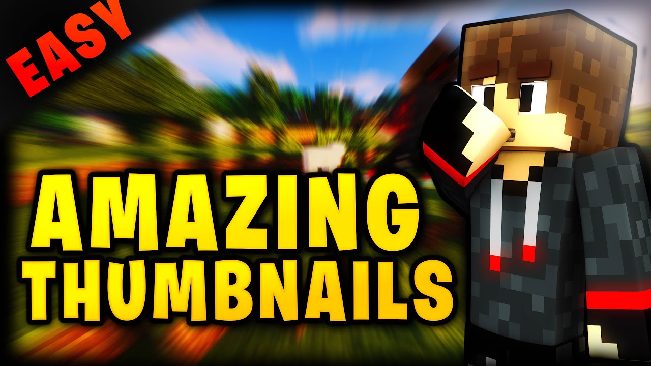 How to Make ADVANCED Minecraft thumbnails with Cinema 4D - YouTube