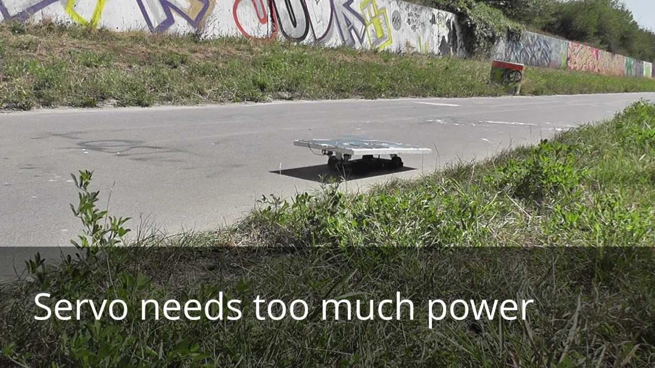 DIY solar powered RC car test drive - YouTube