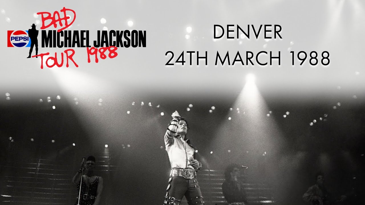 Michael Jackson - Bad Tour Denver 24th March 1988 - YouTube